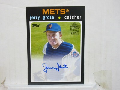 2020 JERRY GROTE TOPPS ARCHIVES FAN FAVORITE AUTO/AUTOGRAPH 1969 NEW ...