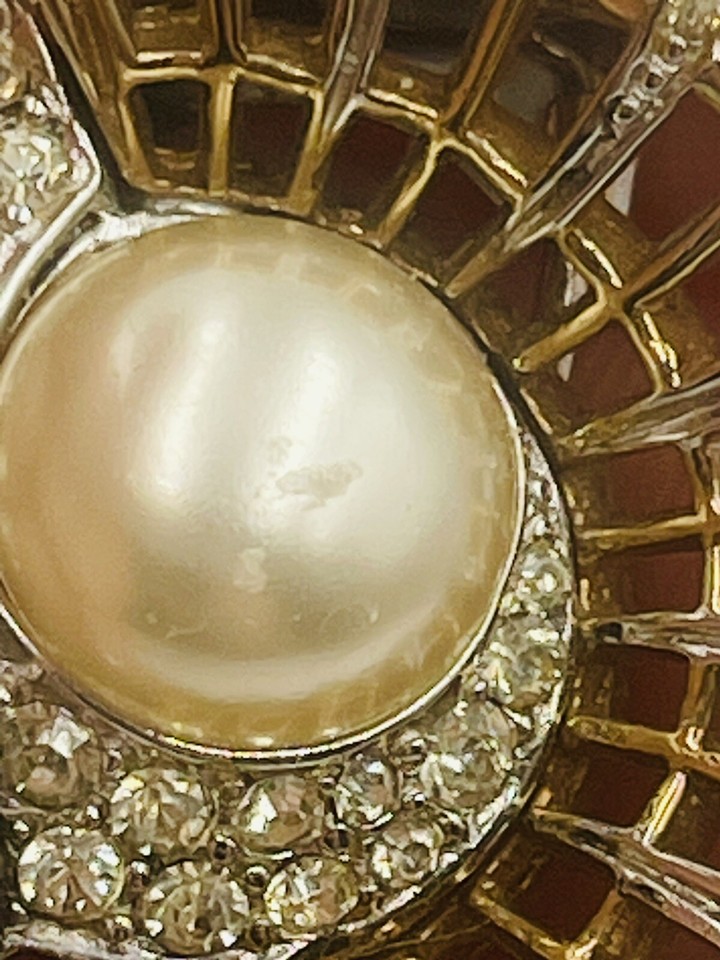 Marcel Boucher Rare Vintage Silver & Gold Plated Rhinestone Nautilus ...