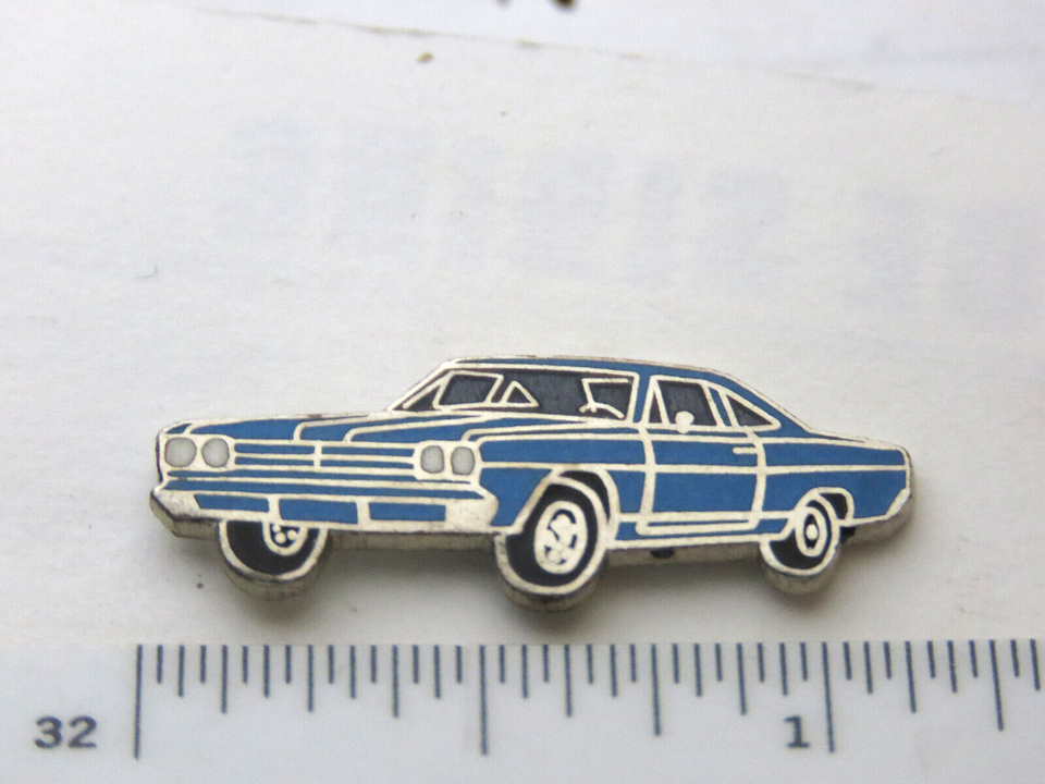 1969 MOPAR car pin - Vintage Blue Automobile lapel pin | eBay
