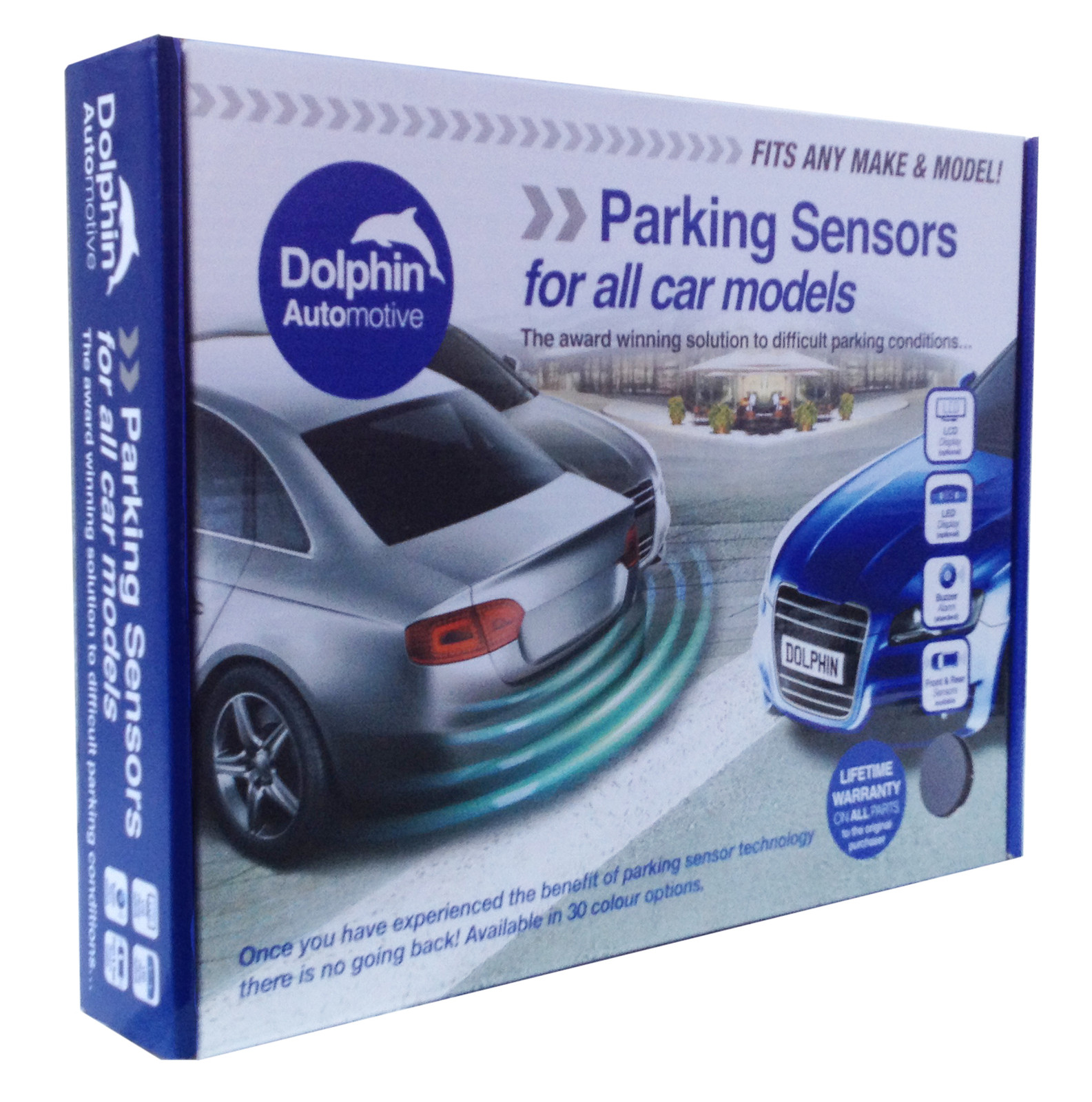 Dolphin DPS400 Reverse Parking Sensor Kit - 4 Sensors Audio Buzzer ...