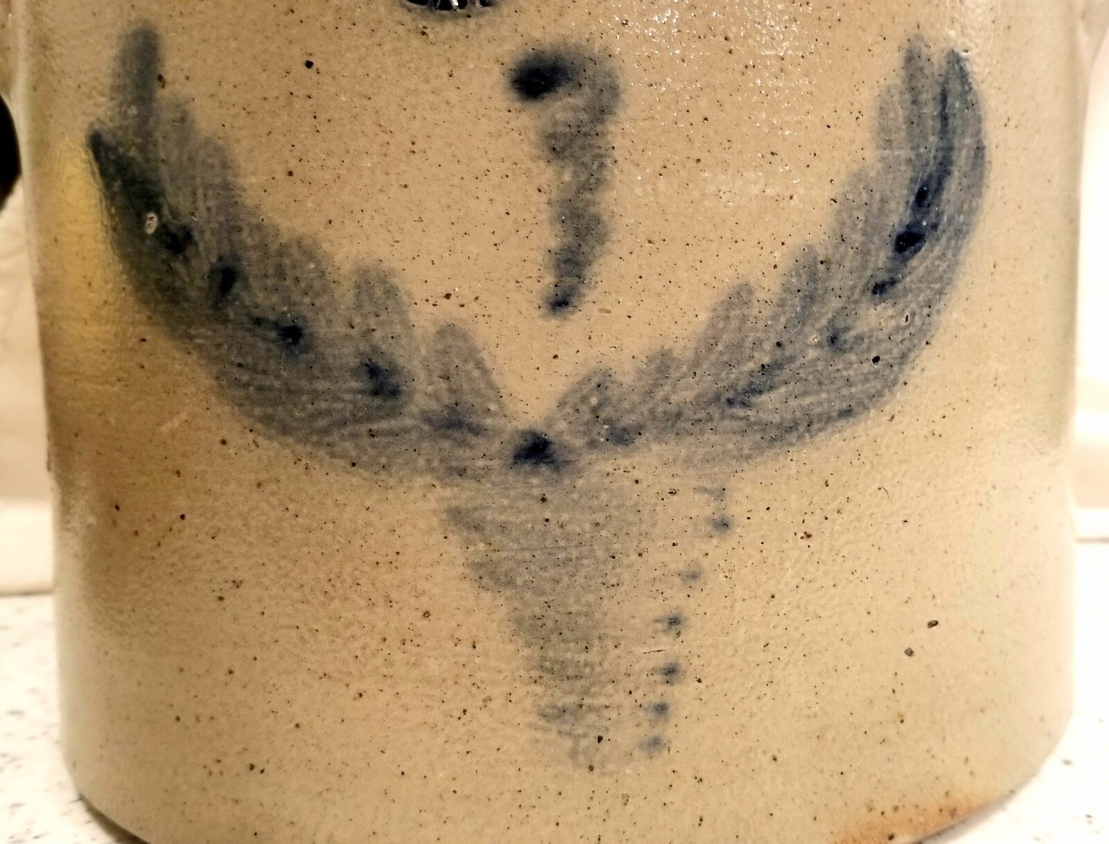 Antique American Stoneware Pottery Salt Glazed Crock Nathan Clark Jr ...