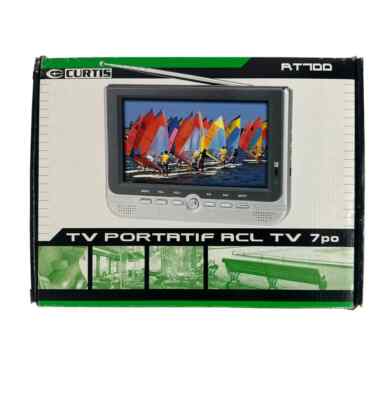 Curtis RT700 Portable Color TV 7” Screen Analog LCD New | eBay