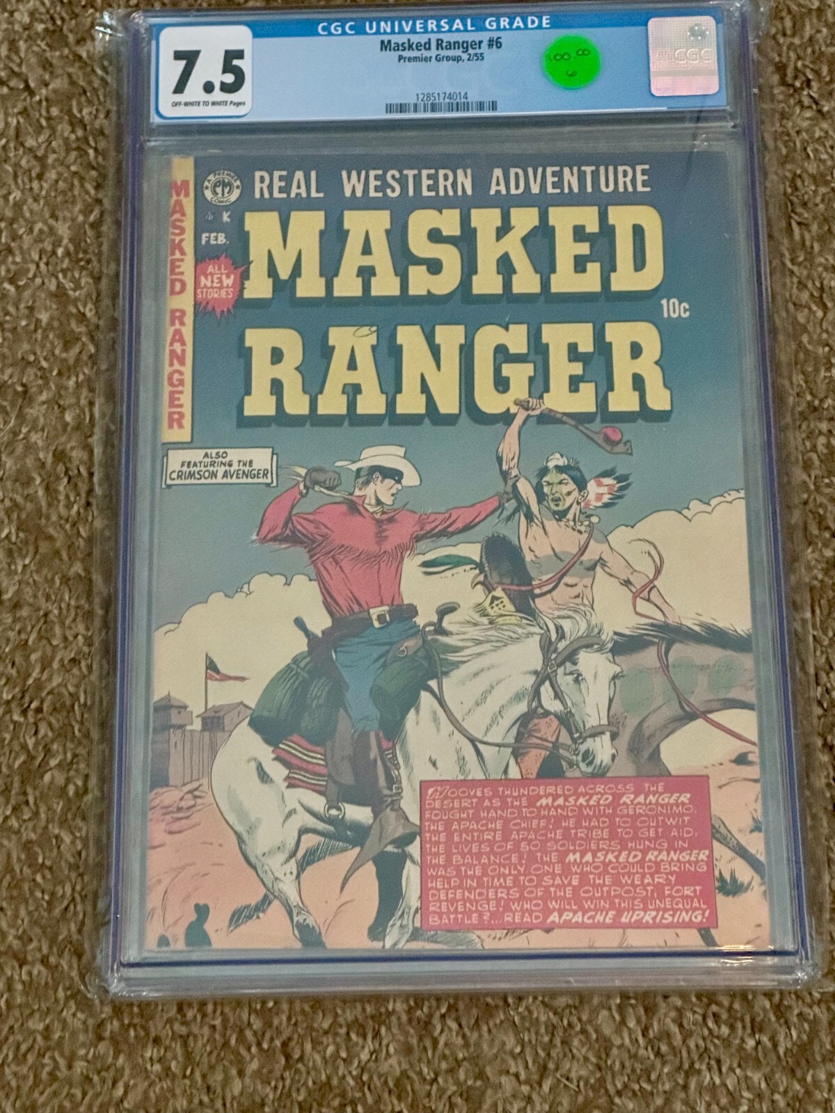 Masked Ranger #6 (1955) Premiere Group CGC 7.5 Very Fine Minus | eBay