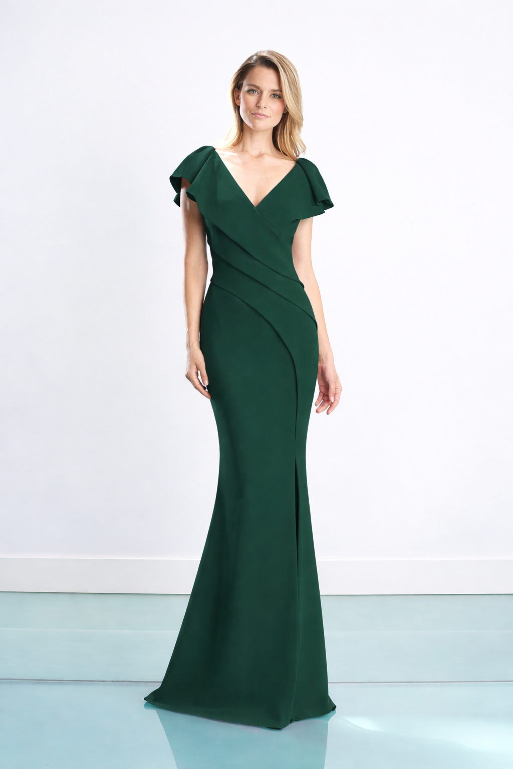 NWT Alexander by Daymor 1456 MOB Gown Fit & Flare Structured Hunter ...
