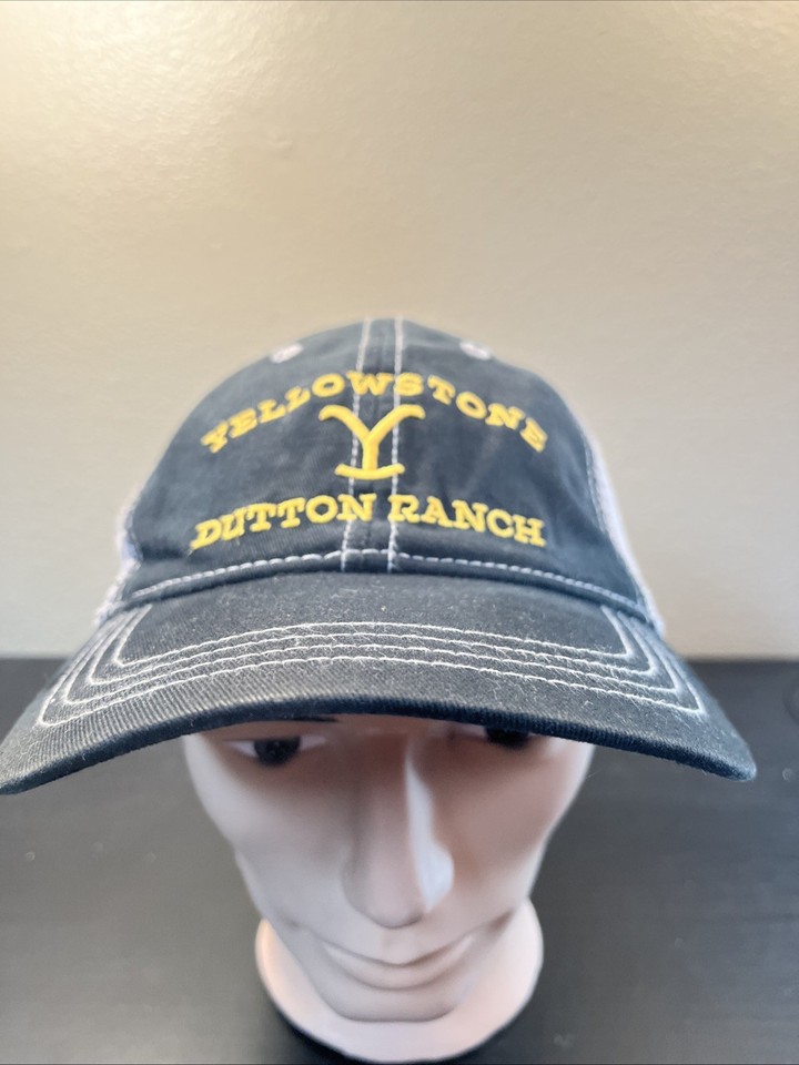 Adult YELLOWSTONE DUTTON RANCH CAP Black Gray - OSFM - Adjustable | eBay