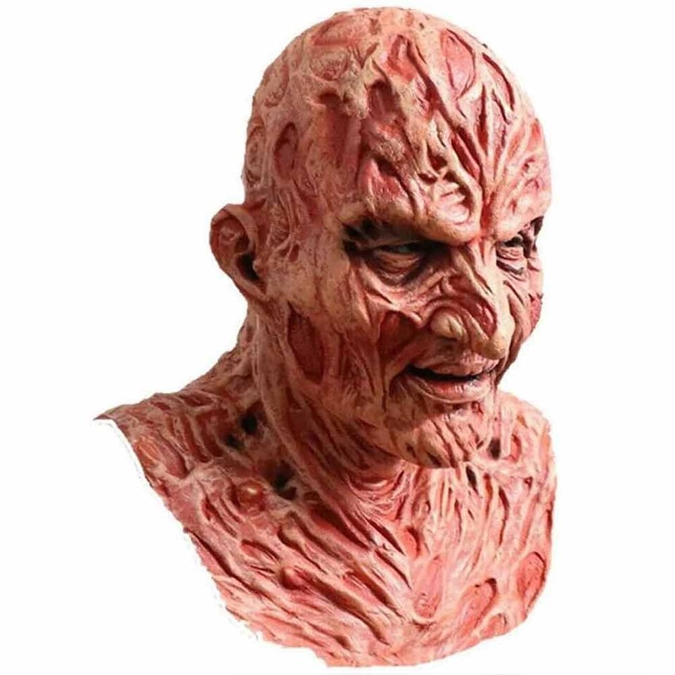 Freddy Krueger Horror Fancy Dress Latex Mask Halloween Cosplay Party ...