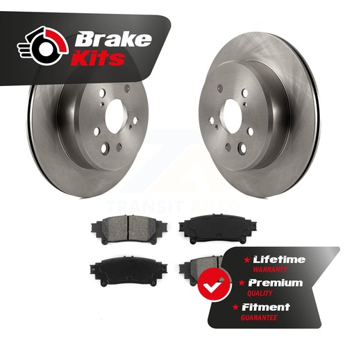 Rear Disc Brake Rotors And Semi-Metallic Pads Kit For 2016-2020 Lexus ...