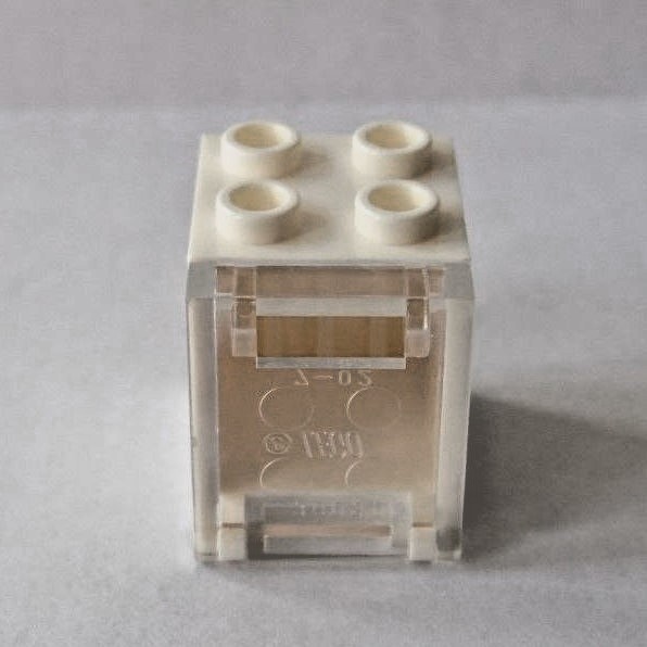 New LEGO 2x2x2 White Container/BOX with CLEAR PULL Down LID | eBay