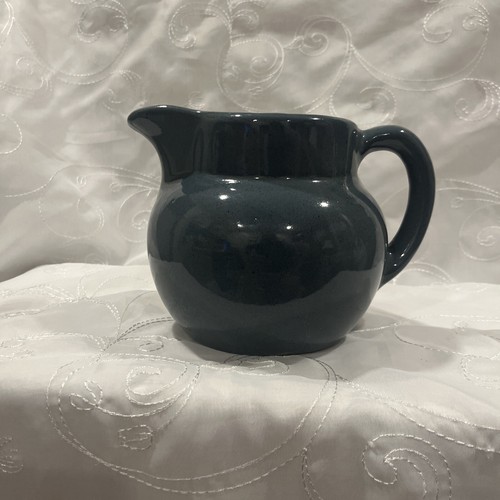 Vintage Bybee Kentucky Pottery Blue Handle Pitcher H: 6" / D: 4 ...