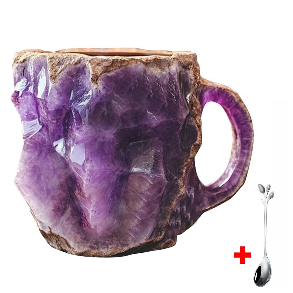 Mineral Crystal Coffee Mugs Imitation Volcano Design Cup Elegant ...