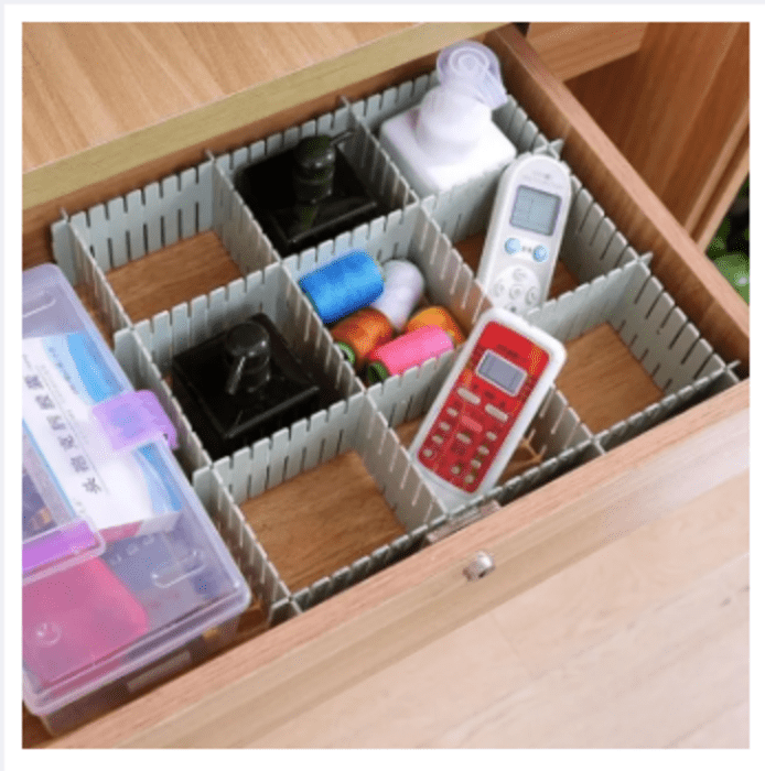 Drawer Organizer Partition 4 Pcs Separator | eBay