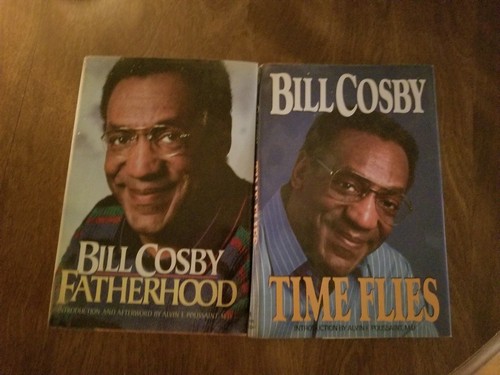 Lot Of 2 Bill Cosby Books Time Flies Fatherhood Vintage Hardback. Free ...