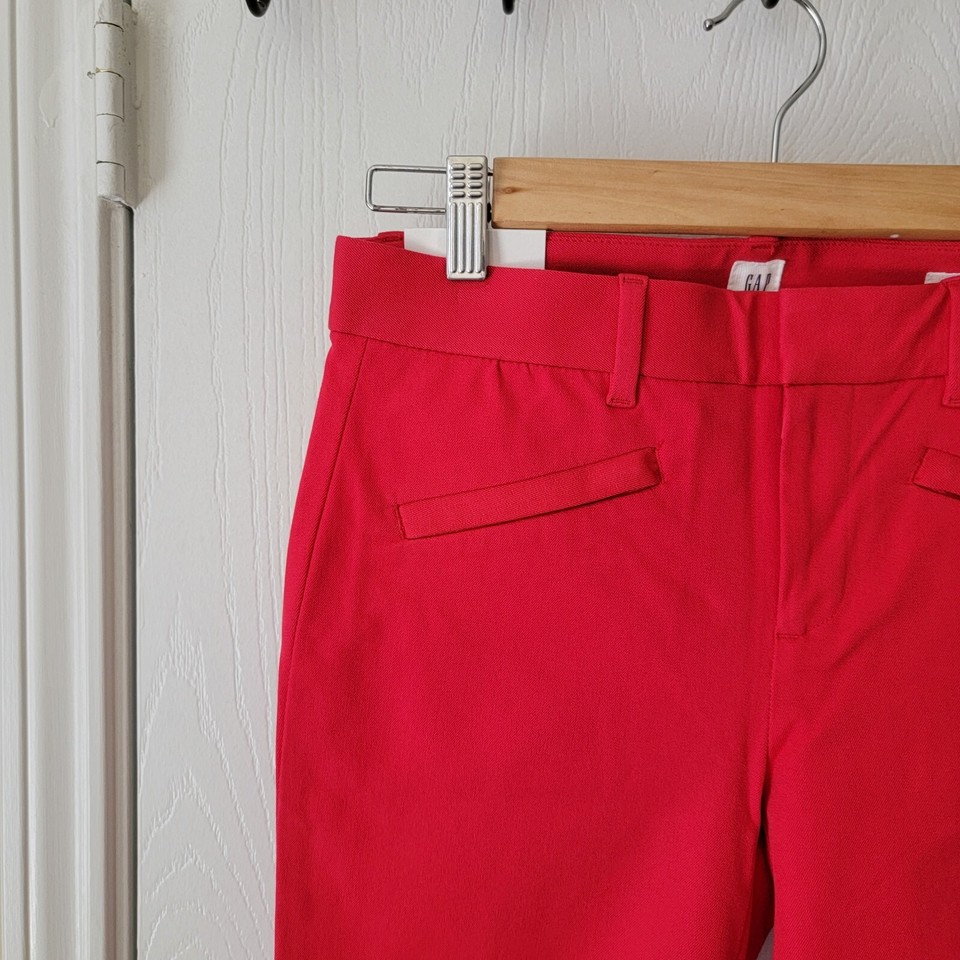 Gap Skinny Ankle Mid-Rise Pants Red Size 2 NWT | eBay