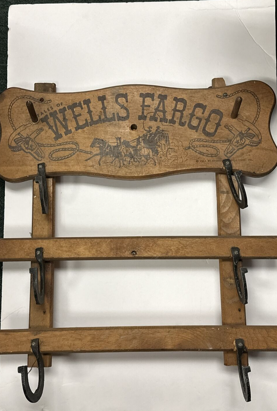 Tales Of Wells Fargo Wooden Toy BB Gun Rifle Rack 1950’s 1959 Vintage ...