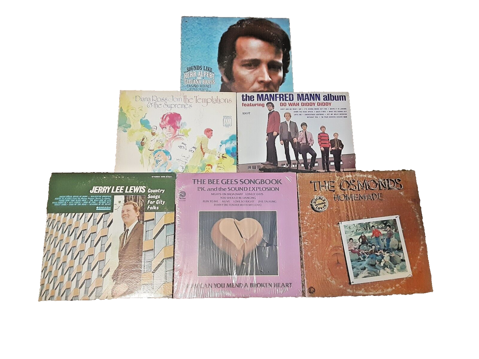 Mixed Music Lot Of 6 vinyl record albums | eBay
