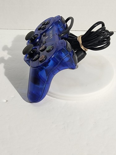 Sony PlayStation 2 PS2 Ocean Blue Clear Controller DualShock OEM SCPH ...