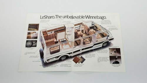 1980s Winnebago LeSharo Motorhome / RV Sales Brochure | eBay