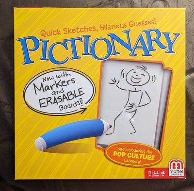 Pictionary Quick-Draw Guessing Board Game for Kids, Teens & Adults, Age ...