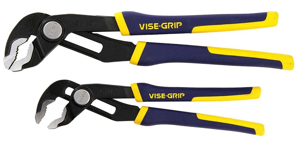 Irwin Tools Vise-Grip GrooveLock Pliers Set V-Jaw 2 Piece Hand Tools ...