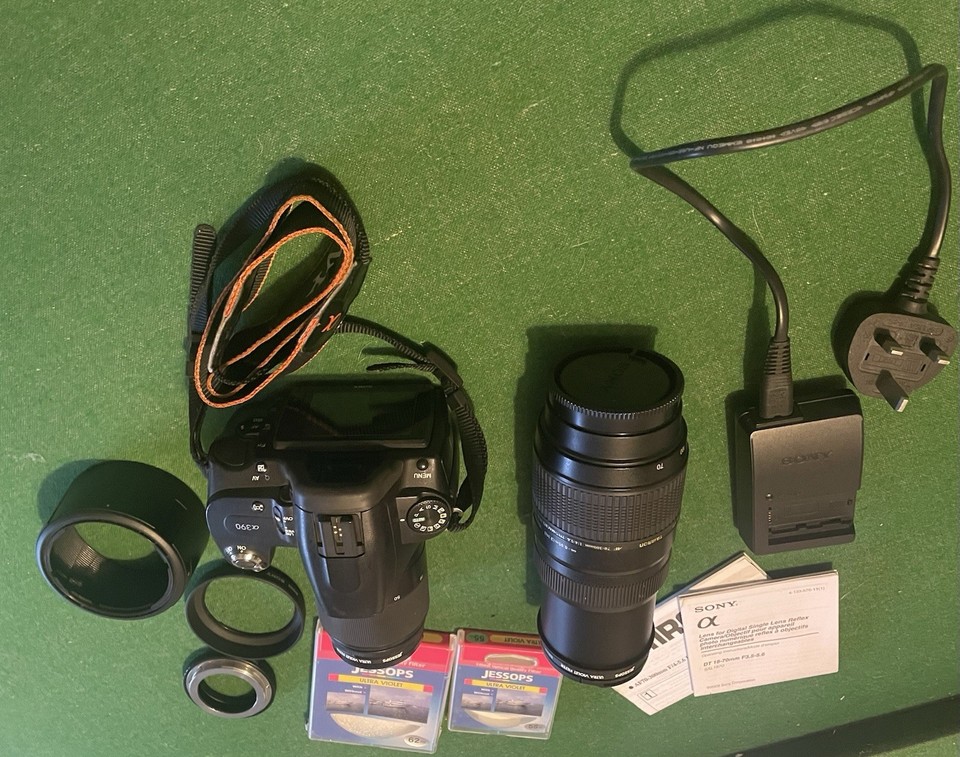 Sony Alpha 390 14.2 MP Digital SLR Camera With Additional Lens | eBay UK