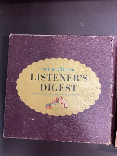 RCA Victor 45 RPM Box Set Of 10 Records w/Papers 1950s Vintage ...