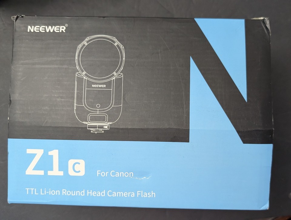 NEEWER Z1-C TTL Round Head Flash Speedlite for Canon with Magnetic Dome ...