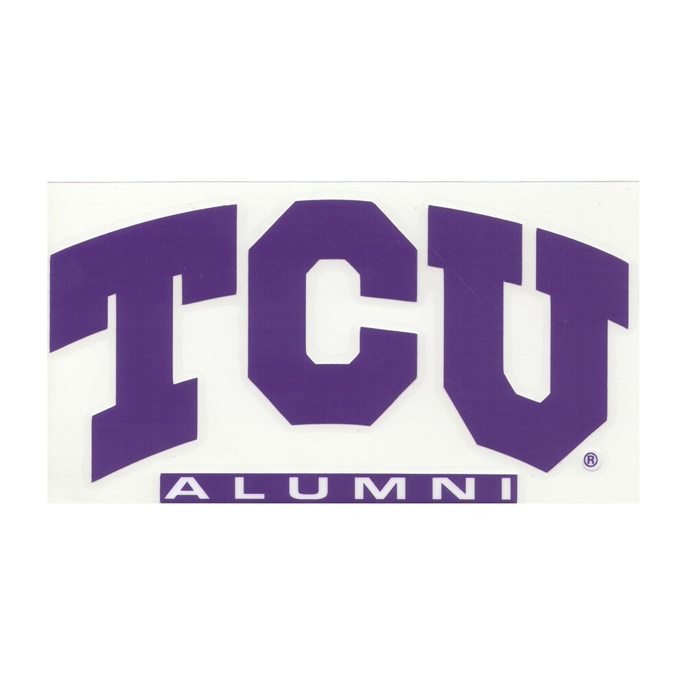 Tcu Horned Frogs Decal - Arched Tcu Over Alumni | eBay
