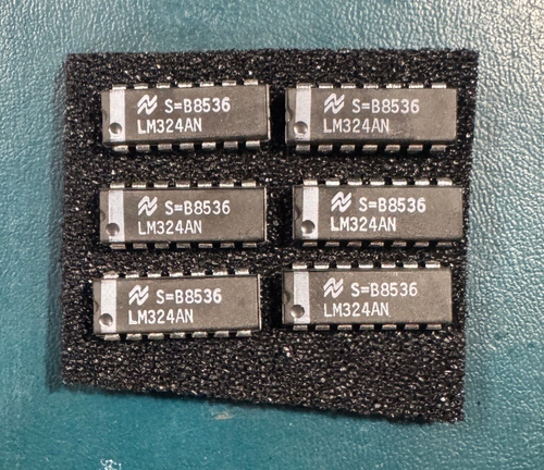 NOS LOT of 6 National Semiconductor LM324AN Quad Op Amp - Ships from ...