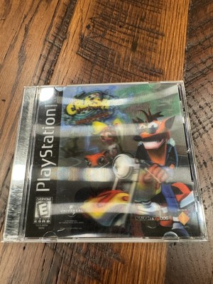 Crash Bandicoot Warped (Sony PS1, 1998) Black Label Hologram Cover, CIB ...