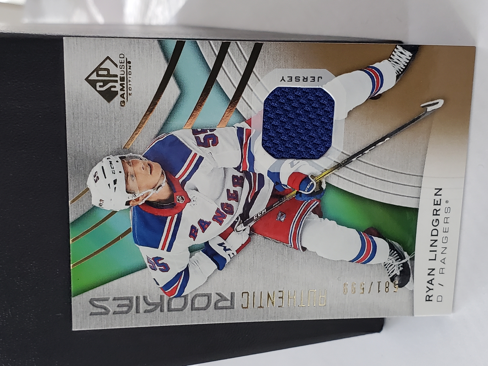 2019-20 UD SP Game Used Authentic Rookies Ryan Lindgren #154 Jersey 581 ...