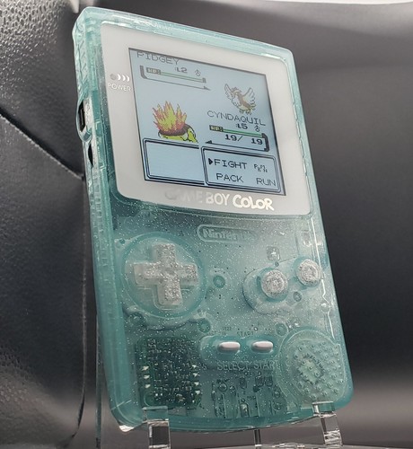 Crystal Gameboy Color w/ IPS Backlit Screen, GBC Console Custom | eBay