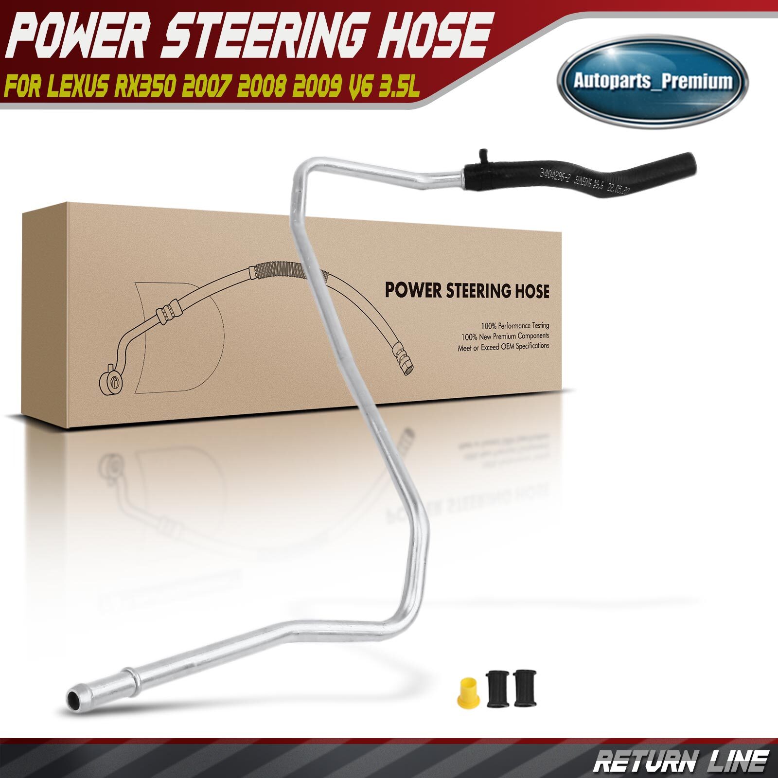 Power Steering Return Line Hose Assembly for Lexus RX350 2007 2008 2009 ...