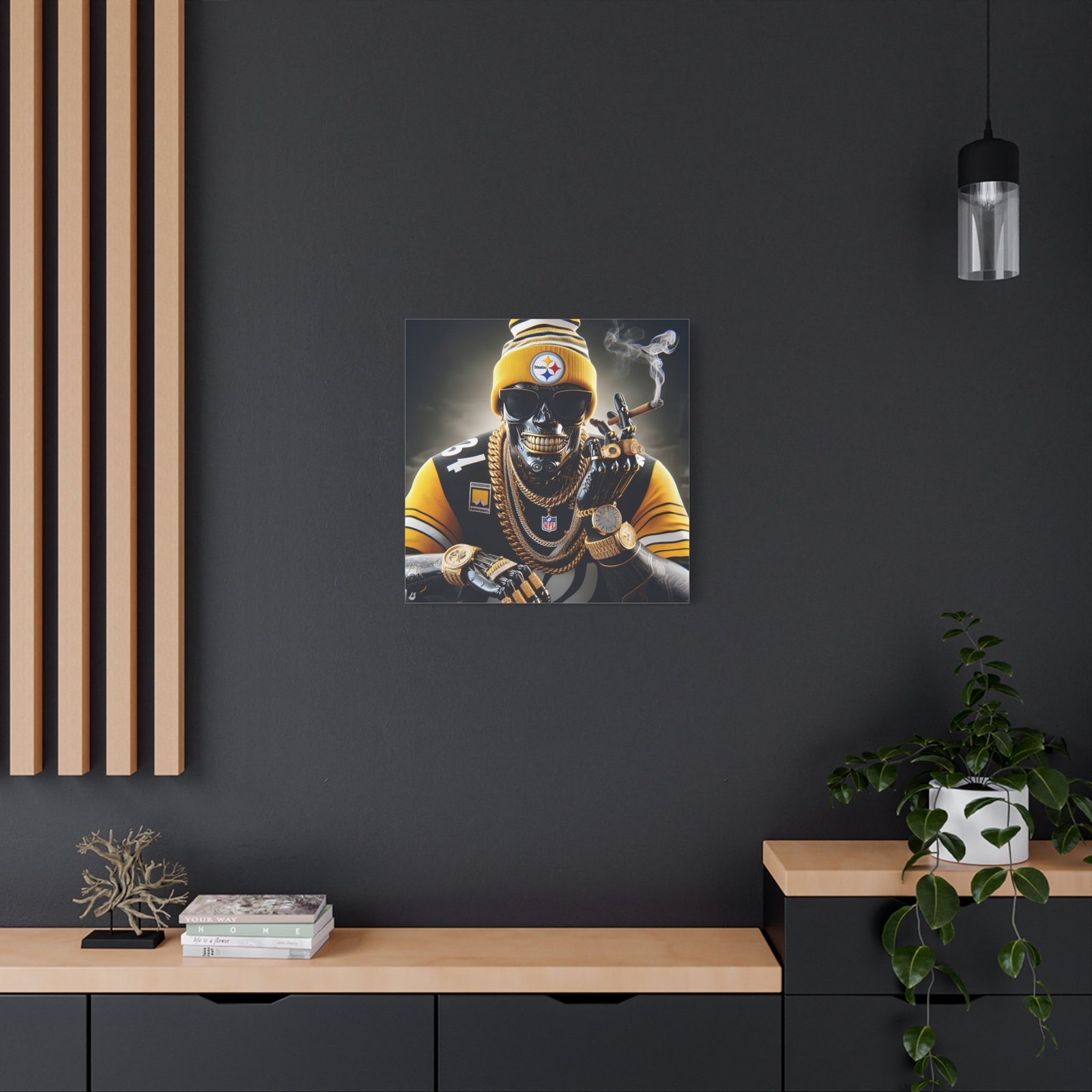 Pittsburgh Steelers Rapper Canvas, Wall Art, Poster, Artwork, Football ...