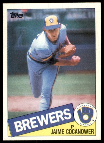 1985 TOPPS JAIME COCANOWER RC MILWAUKEE BREWERS #576 | eBay