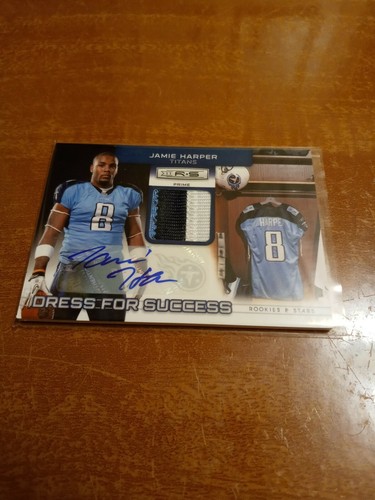 JAMIE HARPER 2011 ROOKIES & STARS DRESS FOR SUCCESS PATCH AUTOGRAPH ...