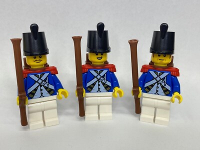 LEGO Pirates - Lot of 3 Imperial Soldier IV Minifigures - 10320 Blue ...