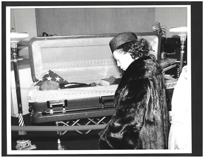 Joe Louis coffin, widow Martha Louis, Type 1 original photo, Apr 1981 ...