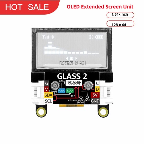 M5Stack Glass2 1.51" Transparent OLED Extended Screen Unit for SSD1309 Driver | eBay