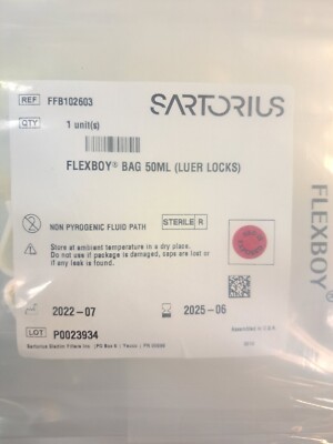 Sartorius Stedim FFB102603 Flexboy 50 mL- Luer Locks | eBay