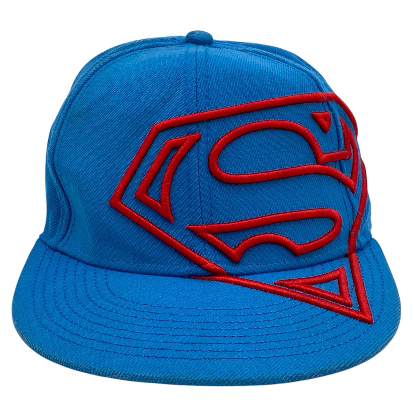 DC Comics Blue Superman Justice League Fitted Hat Adu… - Gem