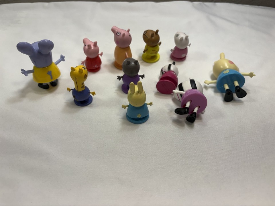 Lot 11 Peppa Pig Figure Emily Elephant Rebecca Rabbit Gerald Giraffe ...
