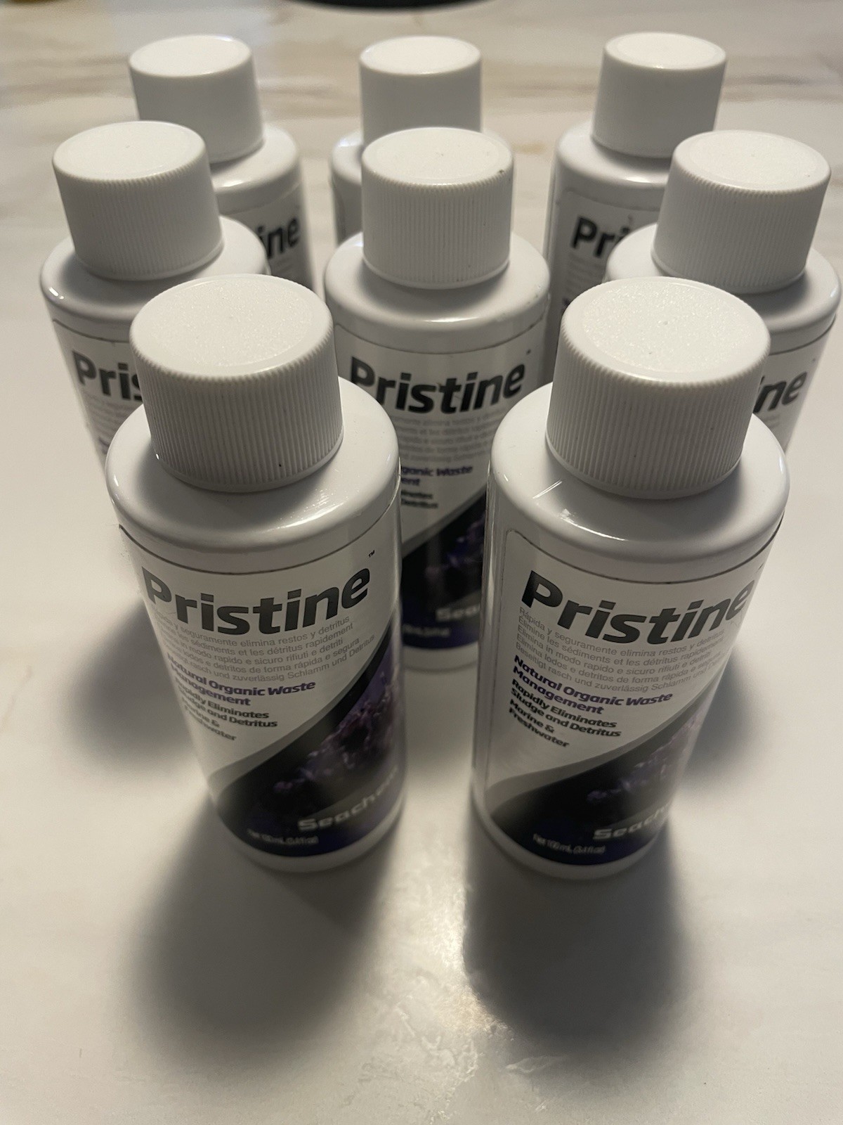 Seachem Pristine 100 ml Tank Aquarium Water Conditioner Treatment Lot Of 8 Btls | eBay