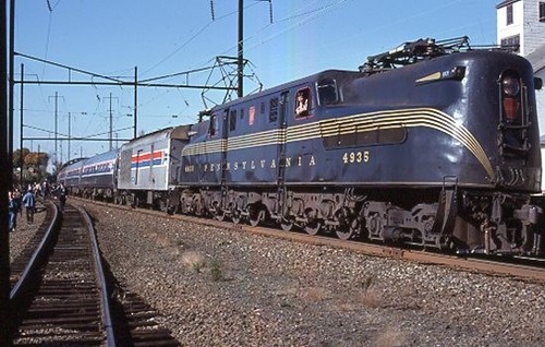 PRR GG1 - Number - 4935 w/Train - ORIG -KR - ra1x1656 | eBay