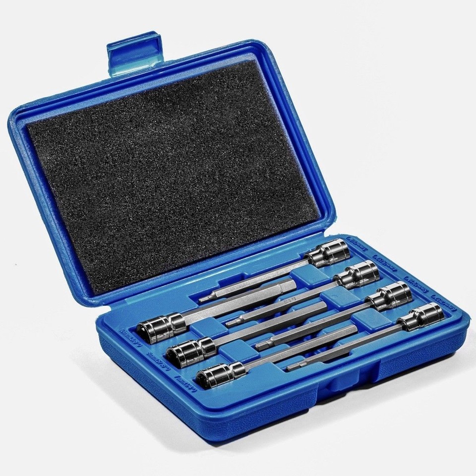 XtremepowerUS 3/8" DR standard Sae Extra Long Hex Allen Bit Socket Set ...