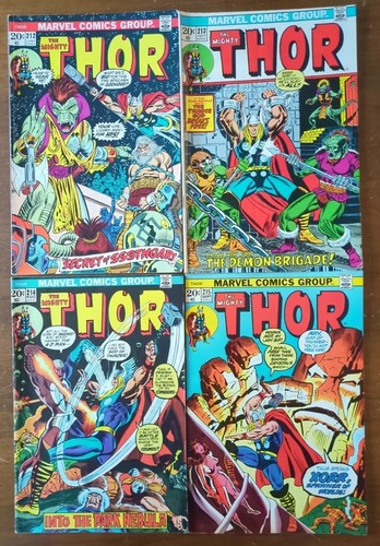 Thor #212-217 - Lot Of 6! Bondage Cover Lizard People Odin Heimdall Loki - 1973 | eBay