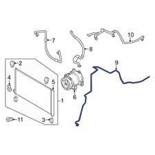 Nissan OEM 14-16 Rogue A/c AC Condenser Compressor-liquid Line Tube ...
