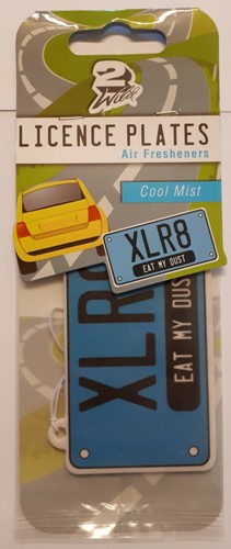 WHO-RAE License Plate Air Freshener XLR8 Cool Mist Scent | eBay