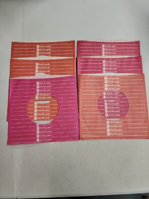 45 RPM 7" RECORD SLEEVES CO. SLEEVE 6 PACK SEE PHOTOS - ABC Dot (SLV77 ...