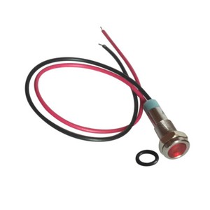 6mm LED Metal Indicator Light Waterproof Signal Pilot Dash Lamp 6V Red ...