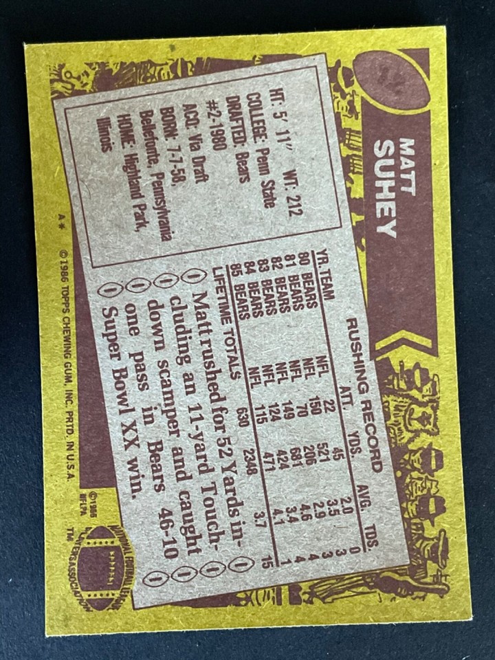 Steve Foley 1986 Topps Football Card #123 - Denver Broncos Safety | eBay